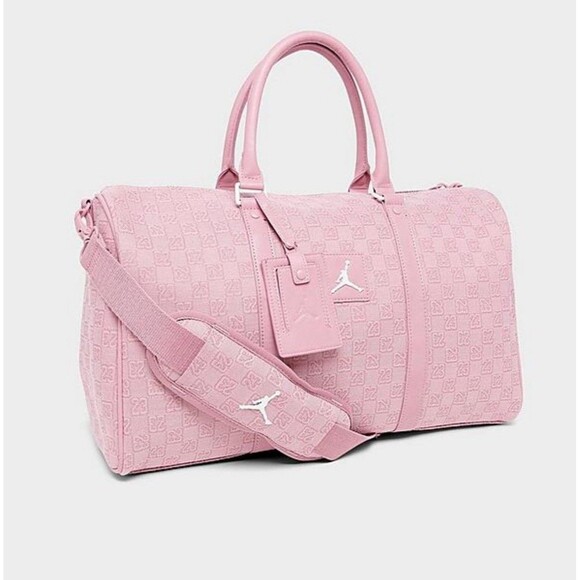 Nike | Bags | Air Jordan Monogram Pink Duffle Bag Luggage Tote Carry On ...